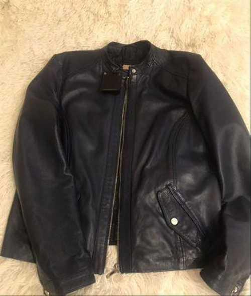 Кожаная куртка massimo dutti