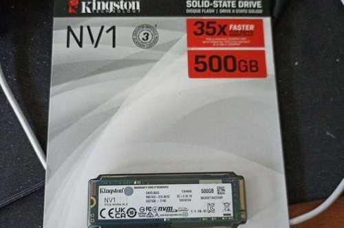 Ssd nvme 500gb m2 kingston nv1 новый