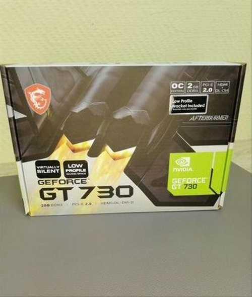 Видеокарта MSI Geforce GT730 2gb Новая
