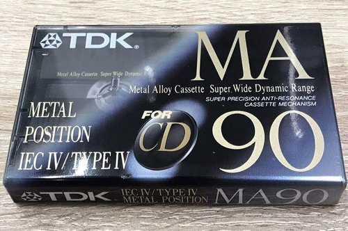 Аудиокассета TDK MA90 Type IV Metal новая
