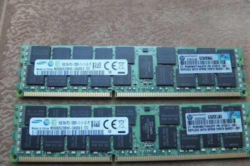 32Gb 2шт Серверная память Samsung PC3-12800R REG