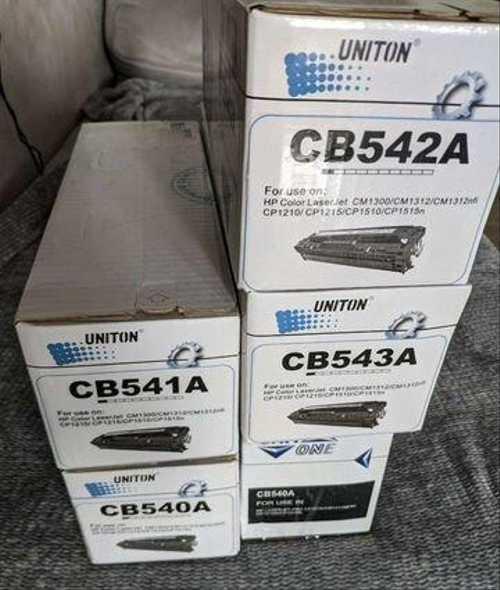 Картриджи для HP CB540A CB541A CB542A CB543A