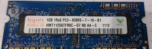 Память so-dimm 512Mb-1Gb (DDR2/DDR3)