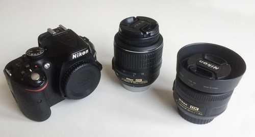 Nikon D5200 + 2 объектива. В идеальном состоянии