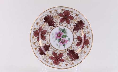 Тарелка Корбиевский сервиз. Ифз. Фарфор Н II 1902г