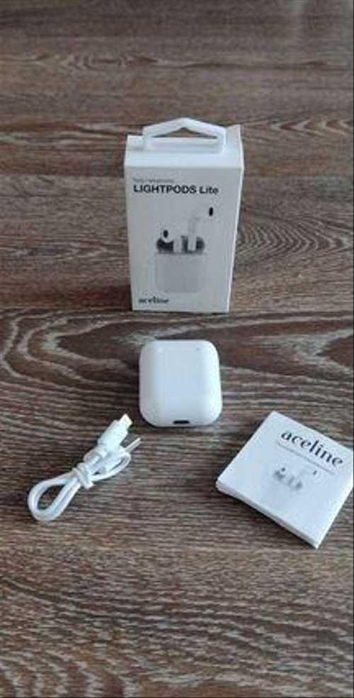 Наушники TWS Aceline LightPods Lite белый