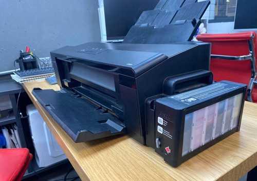 Принтер Epson L1800 с бумагой и чернилами