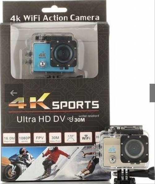 Экшн камера Sports Ultra 4K черный