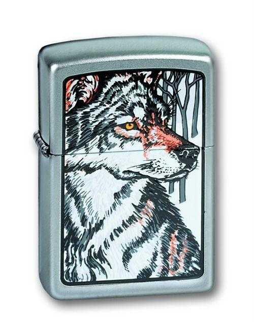 Зажигалка Zippo - Watchful wolf