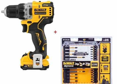 Дрель-шуруповерт Dewalt DCD701D2+ насадки DT70730T