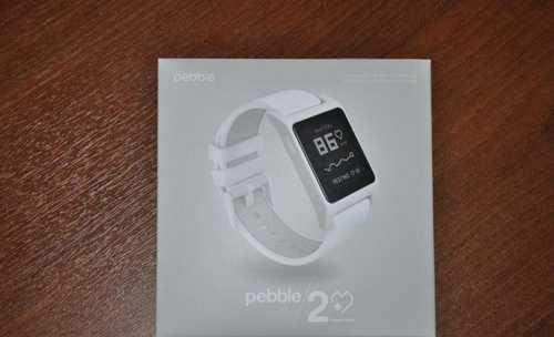 Новые часы Pebble 2 HR White