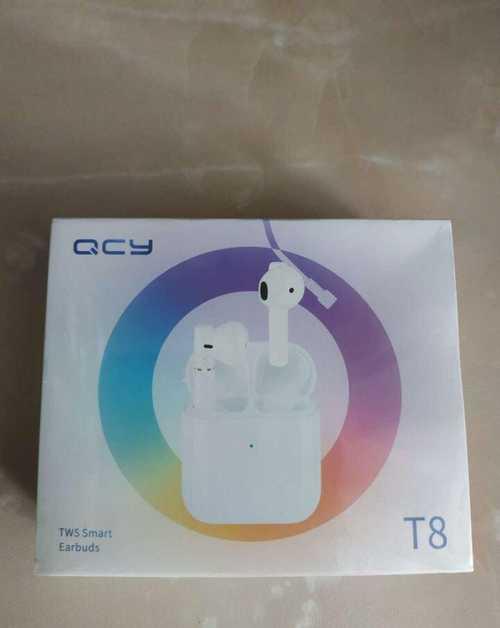 Беспроводные наушники Xiaomi QCY T8 white