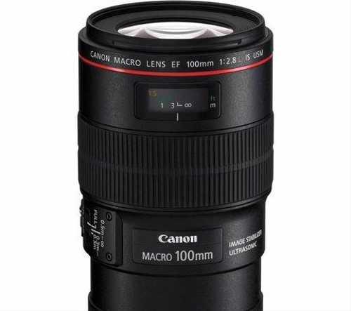 Объектив Canon EF 100mm f/2.8L Macro IS USM Новый