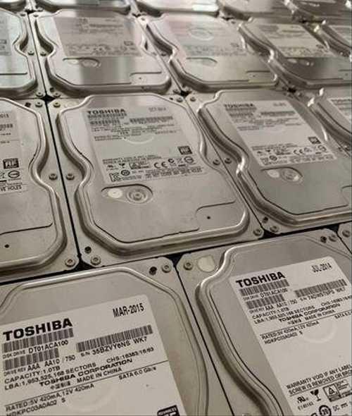 Жесткие диски, 1-2tb, wd, seagate 20 шт