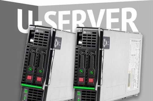 Сервер HP BL460c Gen8 2SFF p220i 2x10Gb Блейд