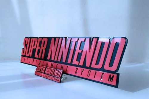 Super Nintendo snes знак для стены и полки