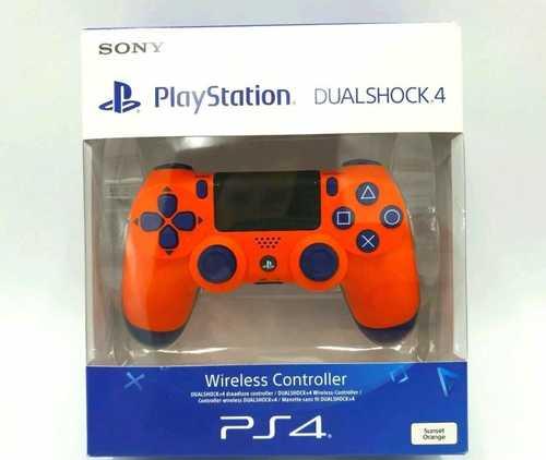 Геймпад PS4 Dualshock 4 ver2 новые Оранжевые