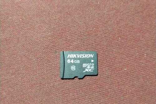 Карта памяти MicroSD 64gb class 10