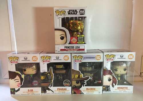 Funko POP (Overwatch (эксклюзивы), Star Wars)