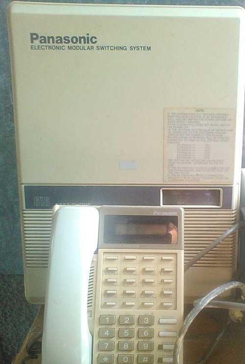 Атс Panasonic KX-T61610 6in 16out c телефонами