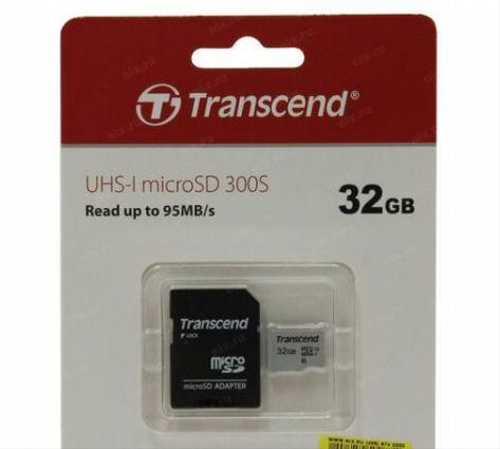 Microsdhc карта Transcend 300S TS32gusd300S-A 32 Г