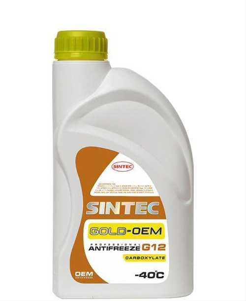 Антифриз Sintec gold желтый -40 G12 1кг