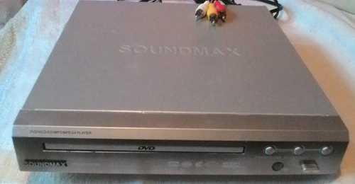 DVD плеер Приставка soundmax DVD5109 серебристая