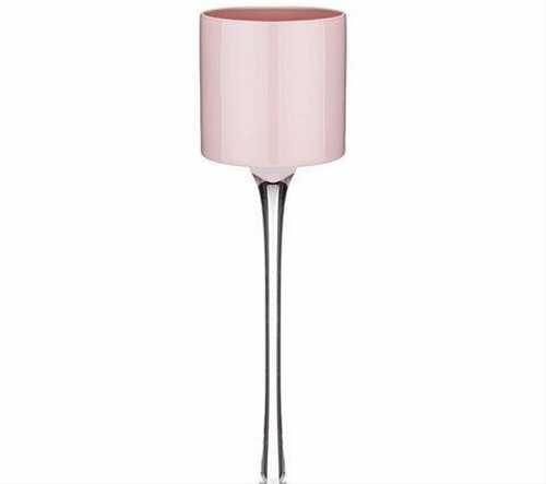 Franco подсвечник/ декоративная ваза на ножке stelo rosato высота 45см диаметр 12см
