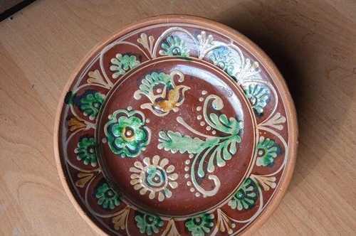 Косовская керамика стиль 40-50 гг. СССР. тарелка
