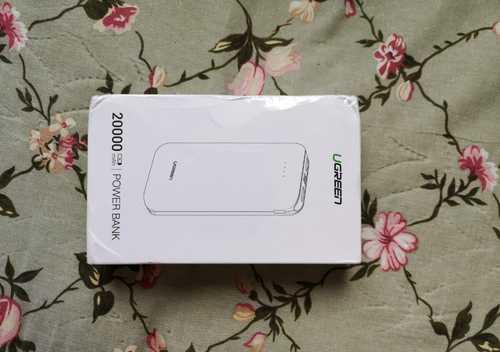 Power bank ugreen 20 000, новый