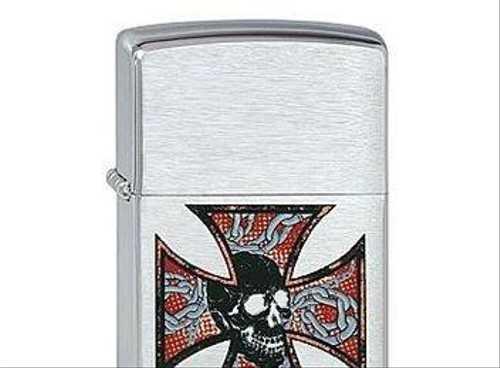 Зажигалка Zippo 200 Skull&Cross Новая