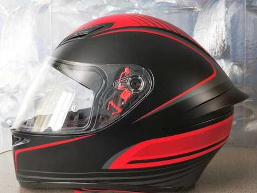 Шлем AGV K1 (ML) multi - warmup matt black/RED