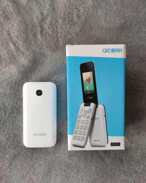 Раскладной телефон Alcatel 2051D Pure White
