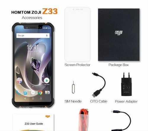 Homtom Zoji Z33 - защищенный смартфон с "челкой"