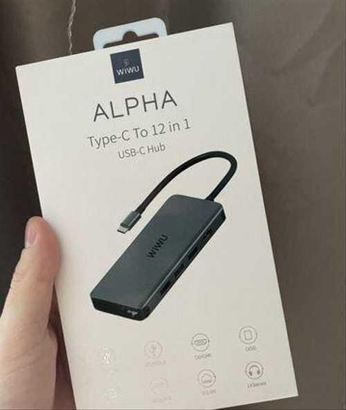 USB Хаб Wiwu Alpha Type-C to 12 in 1