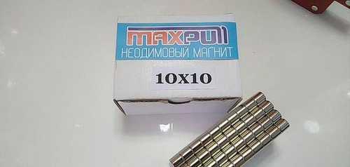 Неодимовый магнит 10х10 мм MaxPull