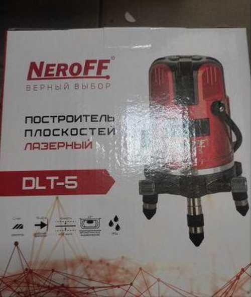 Уровень NeroFF красный DLT-5, арт.855(982)