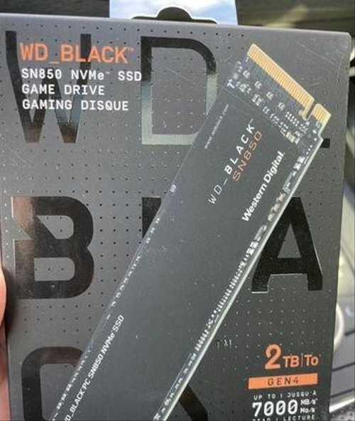 SSD WD Black SN850 Gaming 2Tb