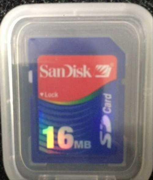 Карта памяти San Disk 16 mb