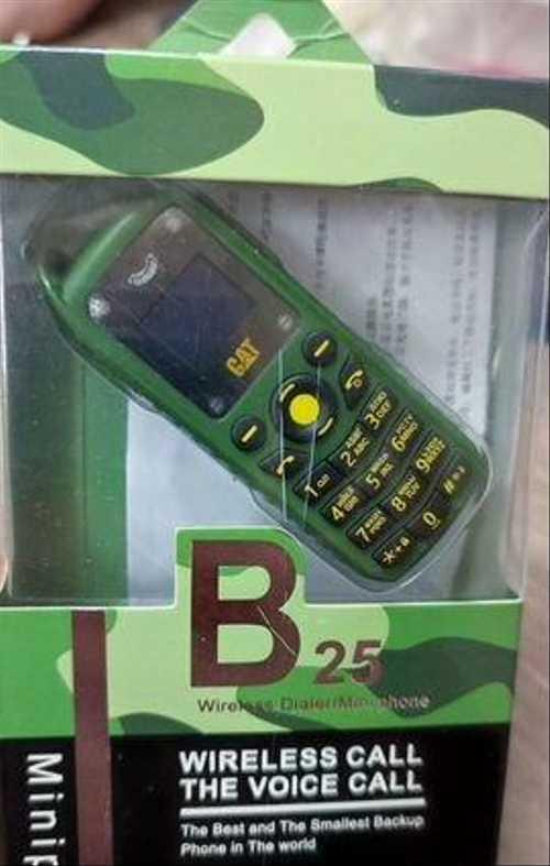 Моб.телефон-малютка tewson B25, зеленый