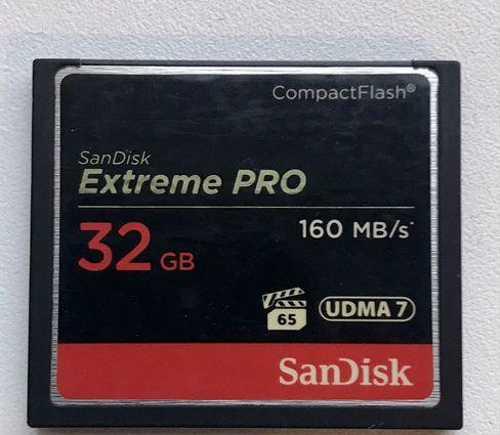 Карта памяти CF SanDisk Extreme PRO 32Gb