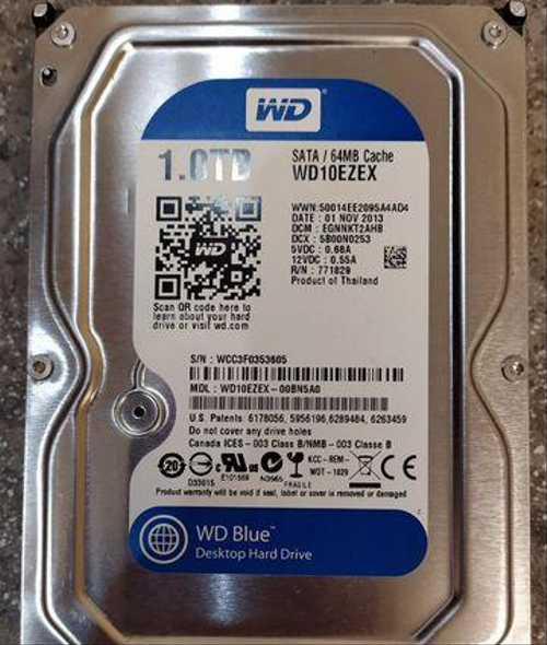 Жесткий диск wd blue 1tb установка