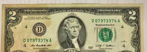 2 доллара США, 2009 г