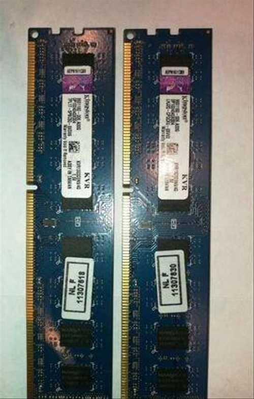 Оперативная память DDR3 2х4гб 1300 мгц