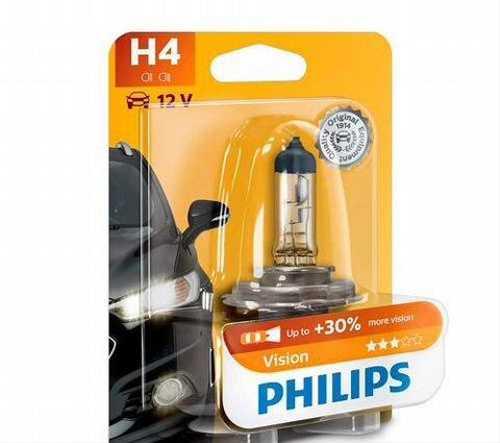 Галогенная лампа H4 Philips Vision 12342PRB1