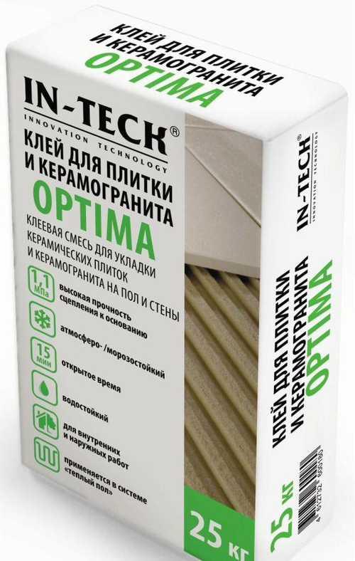 Клей для керамогранита IN-teck optima
