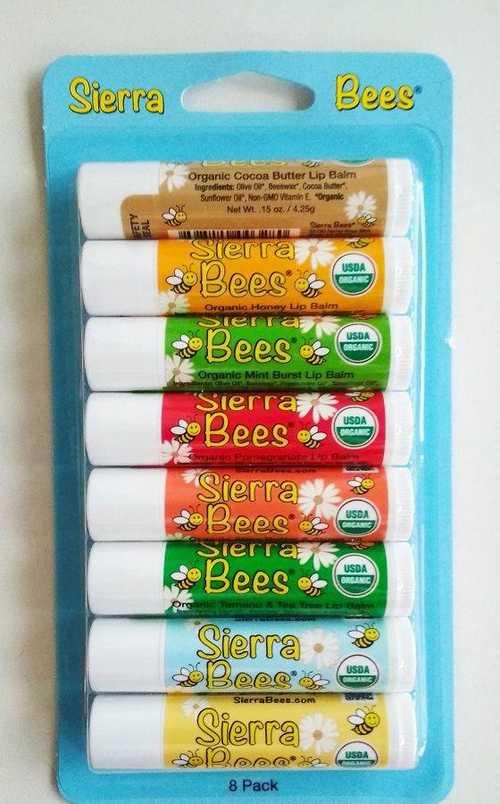 Бальзам для губ Sierra Bees Organic Lip Balms USA