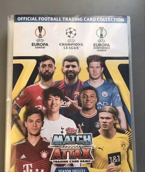 Альбом карточек topps match attax 21/22