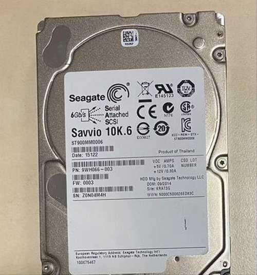 Серверный жесткий диск SAS HDD 2.5'' 10K 900gb
