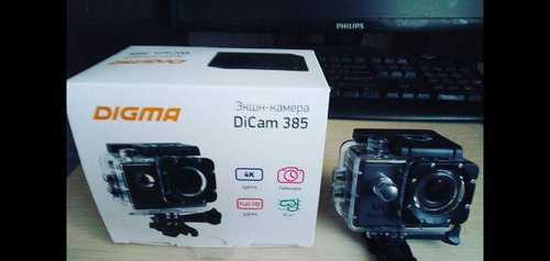 Видеокамера экшн Digma DiCam 235 черная